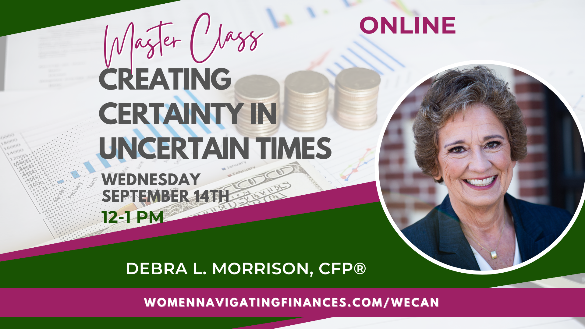 We Can Do It Women Webinar September 14, 2022 - Women Navigating Finances